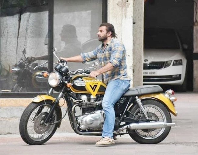 Sohail Khan seen on a bike after lockdown