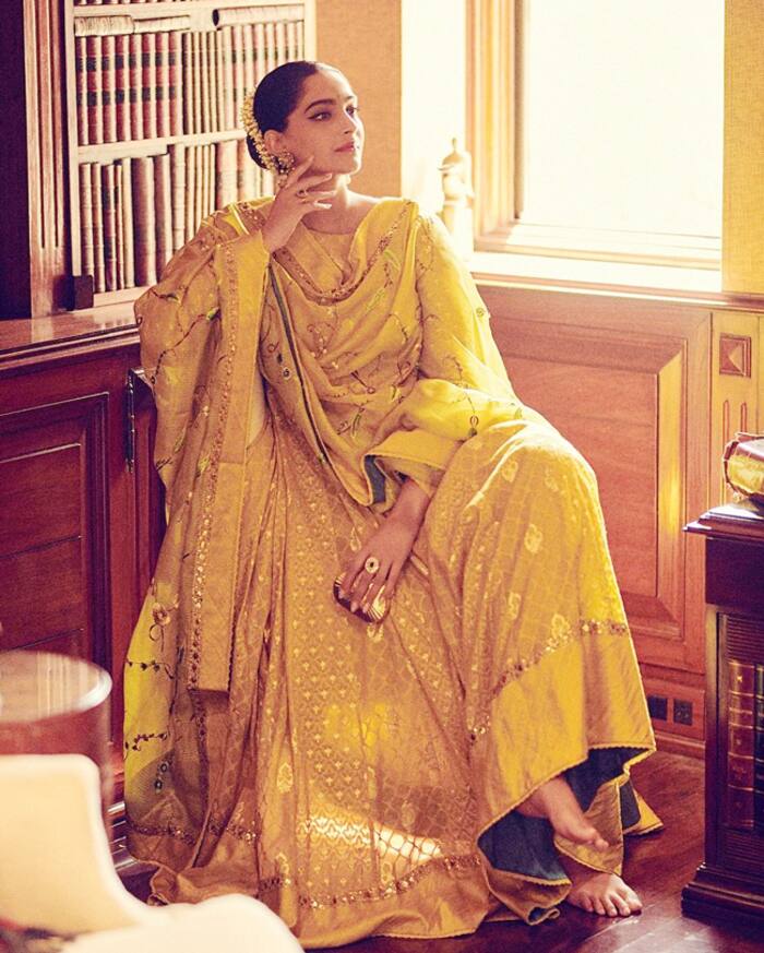 Sonam Kapoor Slays in Ethnic Yellow Sharara Set - See Viral Photos
