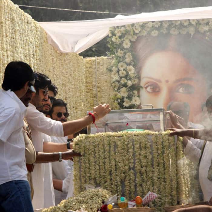 IN PICS: Sridevi’s last journey; her funeral procession to cremation ground