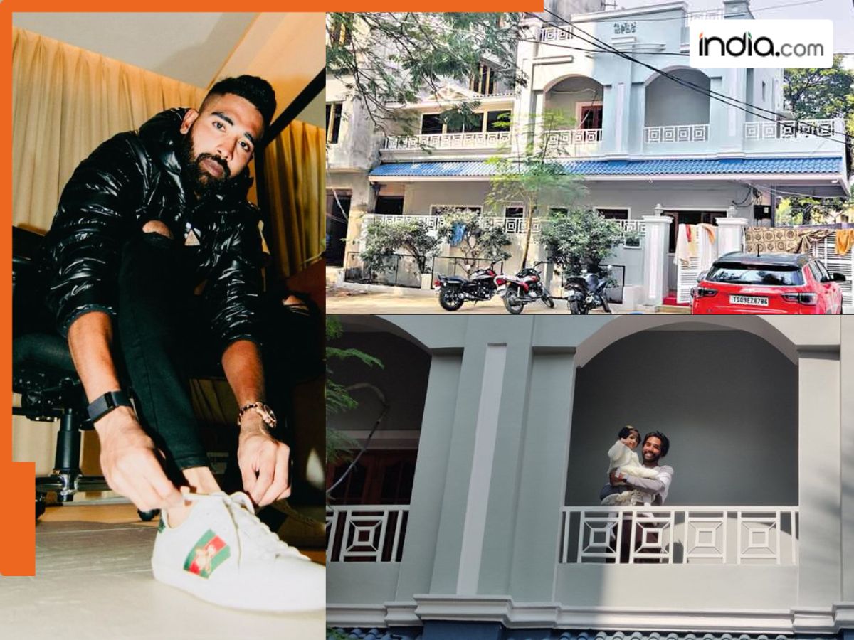 Mohammed Siraj's home has beautiful potraits on walls