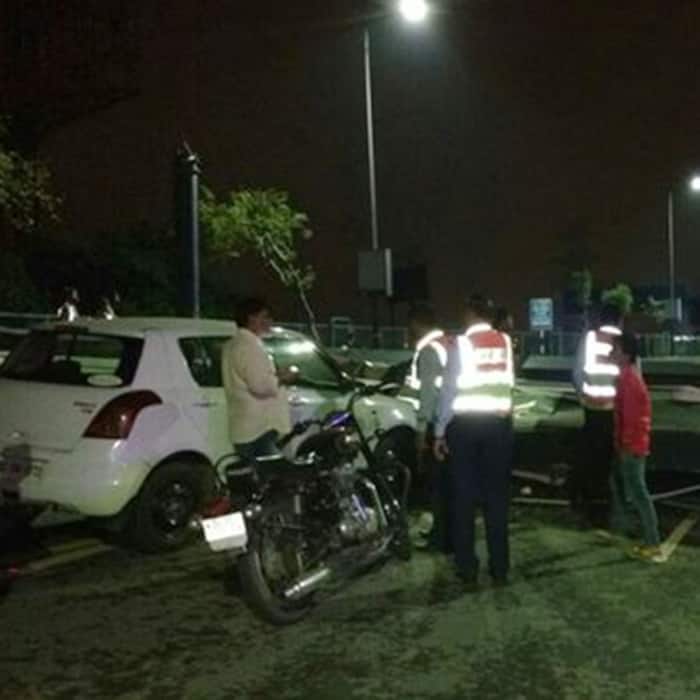 Noida hoarding collapse claims 1 life, see pics