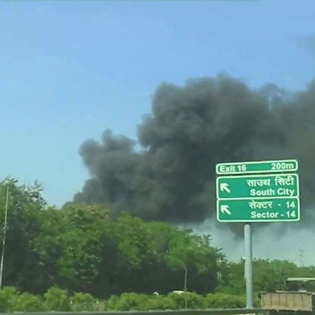 Subros Ltd factory in Manesar on fire