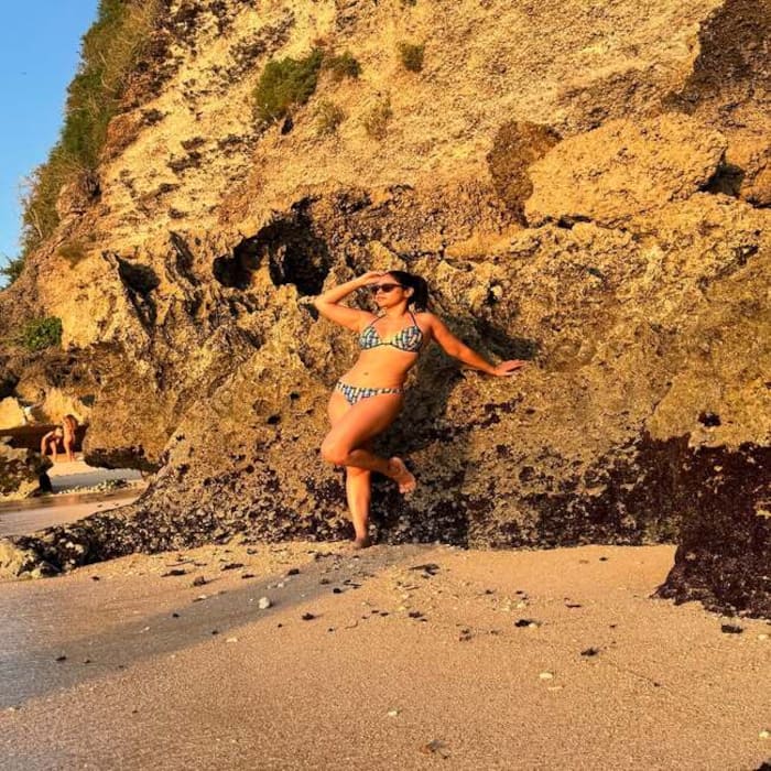 Sumona Flaunts Her Curves In Bikini Look