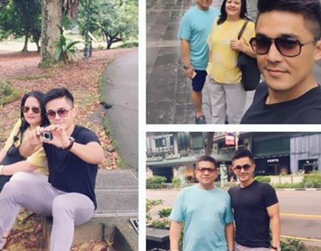 Sunil Chhetri on Singapore trip with his parents