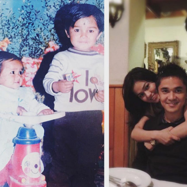 Sunil Chettri with his wife