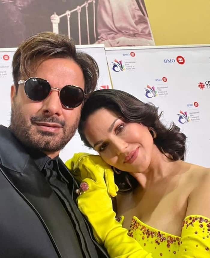 Sunny Leone and Rahul Bhat Get Goofy Walking the Red Carpet at Film ...