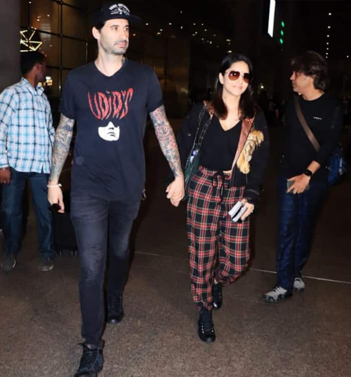Sunny Leone, Daniel Weber Back to The Bay From Thailand Trip
