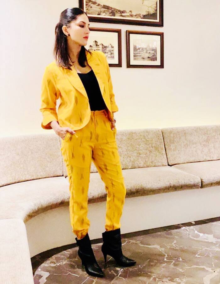 Sunny Leone's Bossy Avatar in Yellow Power Suit is Beyond Imagination