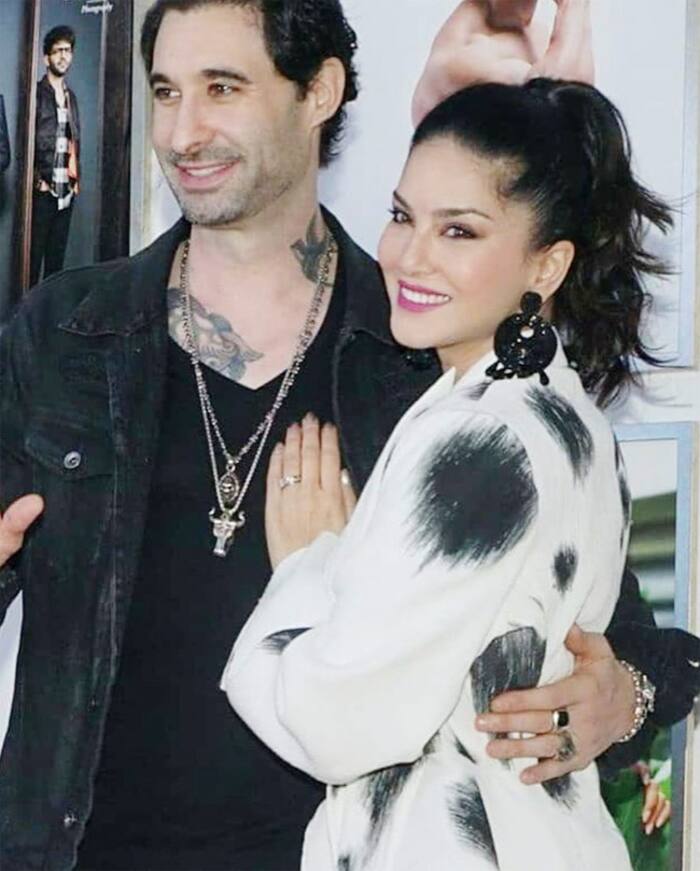 Sunny Leone Looks Drop-dead Gorgeous in White co-ord Dress at Dabboo ...