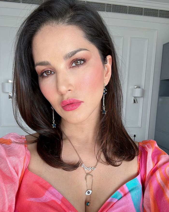 Sunny Leone Stuns in Hot Neon-Pink Bralette And Pink Pants - See Viral Photos
