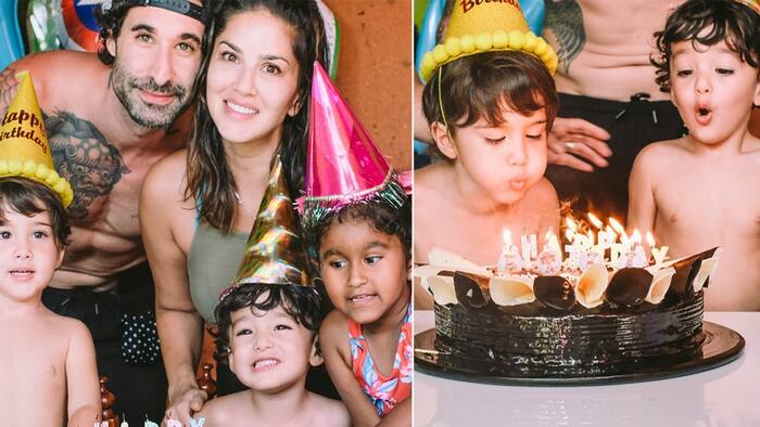 Sunny Leone and her adorable family