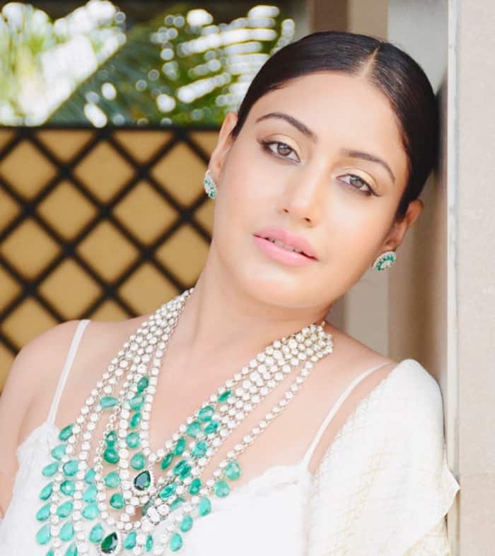Surbhi Chandna slays in sultry white bralette and dhoti for new photoshoot
