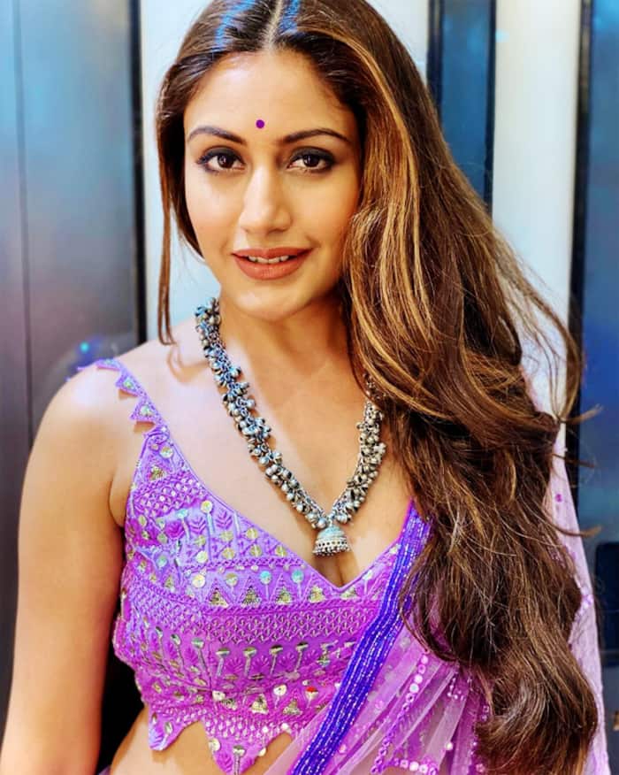Surbhi Chandna Looks Drop dead Gorgeous in Sheer Saree Look