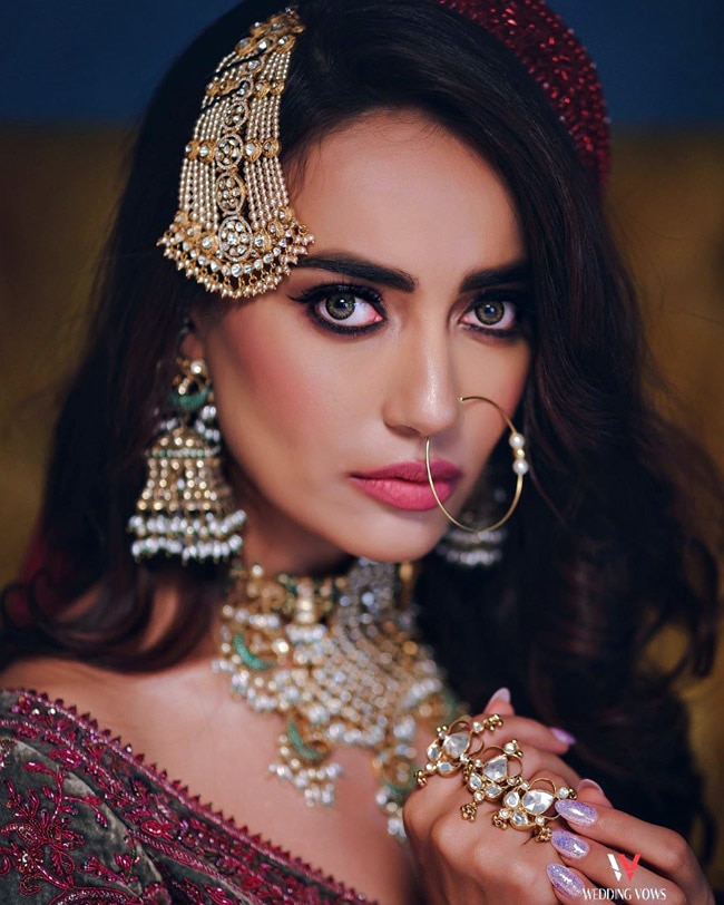 Surbhi Jyoti is looking bold and beautiful in this bridal lehenga