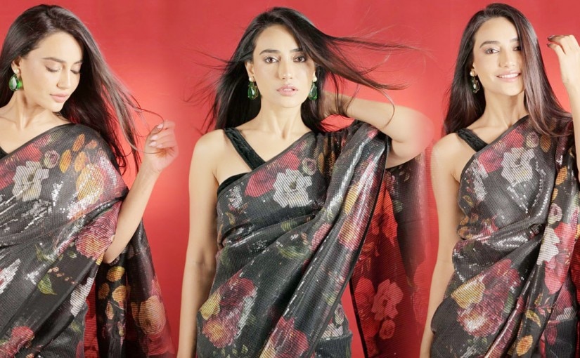 Surbhi Jyoti Turns up The Heat in Black, Experiments With Sequin Saree ...