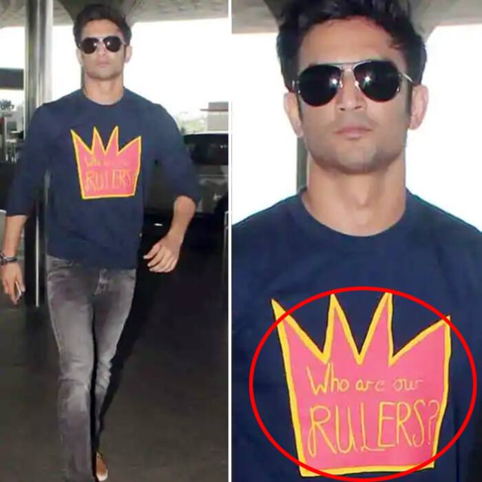 When Sushant Singh Rajput Wears T Shirts With Hidden Message