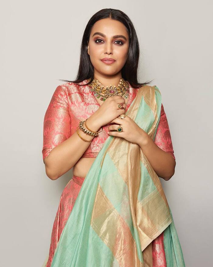 Swara Bhasker Wears Her Mom's Saree as Dupatta to Take Her Lehenga Game ...
