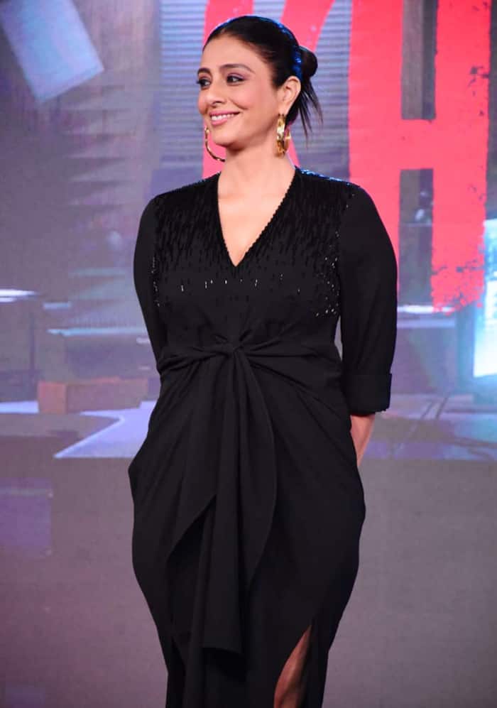 Tabu Looks Drop-Dead Gorgeous in Her Edgy Black Gown With Hot Neckline ...