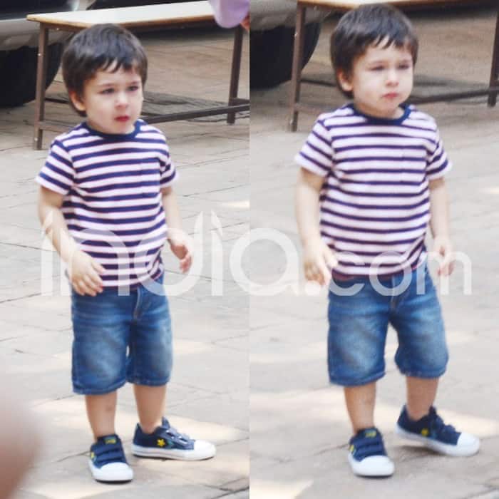 Taimur Ali Khan Pouts as he Poses With Mother Kareena Kapoor Khan And ...