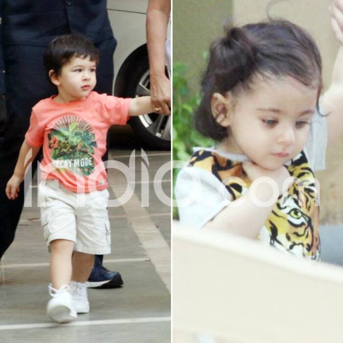 Taimur Ali Khan And Cousin Inayaa Naumi Kemmu Spotted Outside Play School