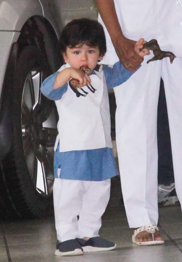 Taimur looked super cute in a traditional outfit