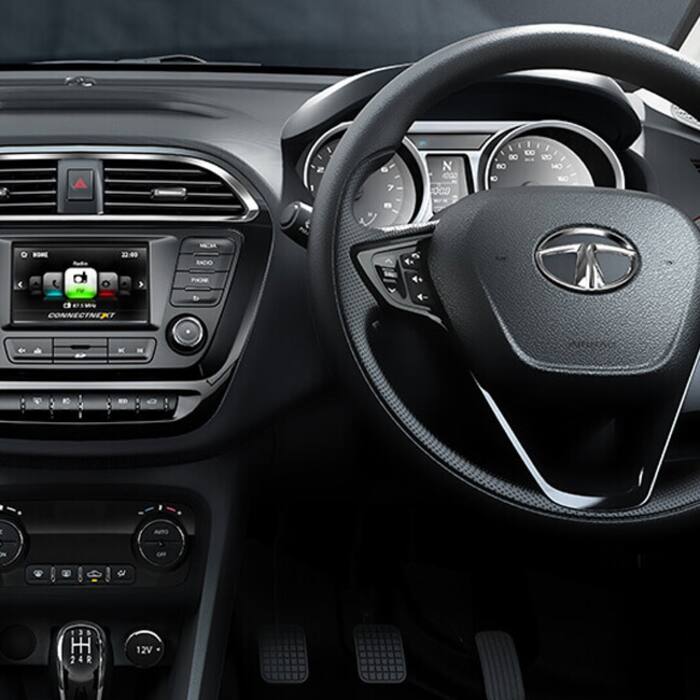 Tata Tigor comes with a 5 inch touchscreen infotainment system