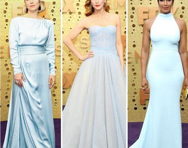 The blue ruled the purple carpet