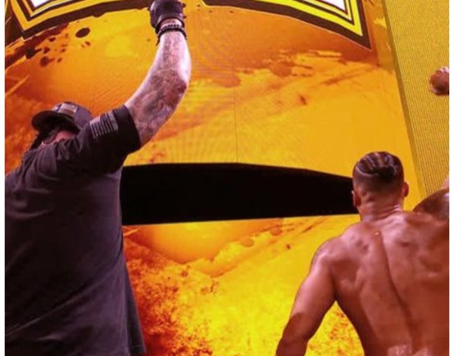The Deadman and Carmelo Hayes recreates Undertaker's signature pose ...