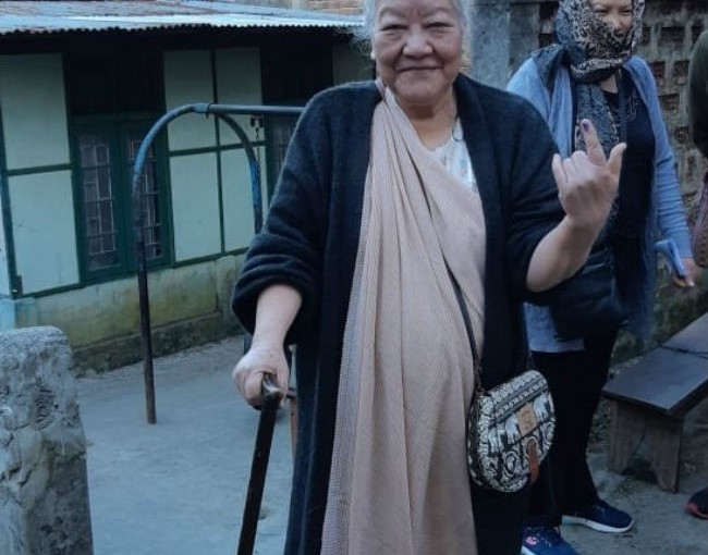 The feeling of pride after casting vote