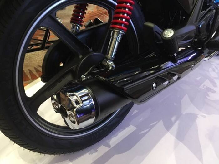 The all new 110cc engine has been vertically mounted and is christened ...