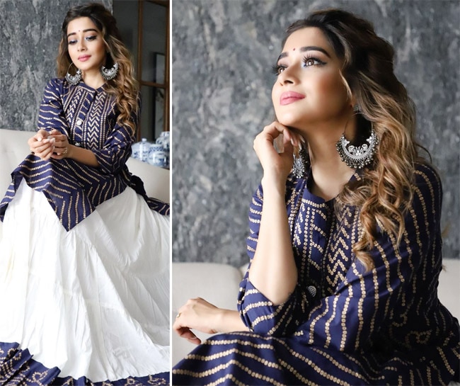 Tina Datta Looks so Graceful in Her Latest Blue Traditional Outfit ...