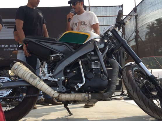 Powered by Harley Davidson engine, this customized bike was also shared ...