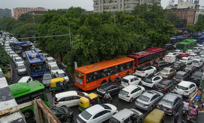 Delhi Rains: Heavy Downpour Causes Water Logging, Traffic Jam | See Photos