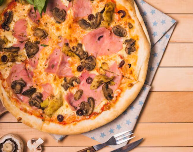 Try ham and mushroom topping pizza to lose weight