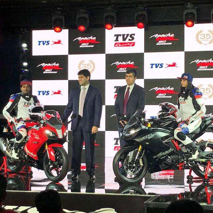 TVS Apache RR 310 (Akula 310) price and availability