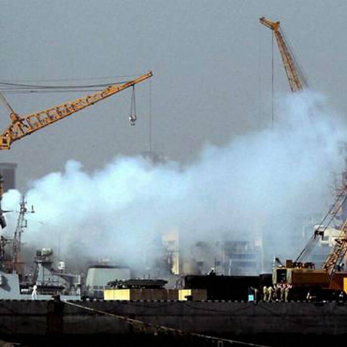 In pics: Two Indian Navy patrol boats sink after fire in Mumbai’s naval ...