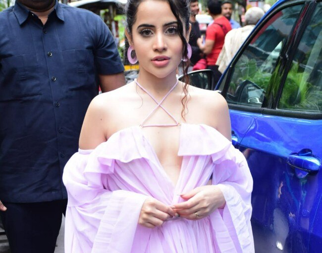 Urfi Javed Drops Stunning Look In Lavender Frock Check Her Pics In A Surprising Look
