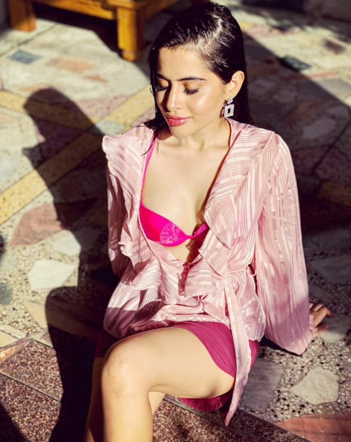 Urfi Javed in Pink Bikini