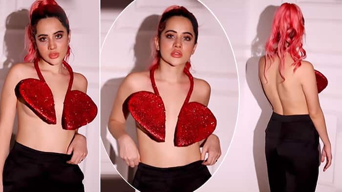 Urfi Javed Turns Red-Hot in Sizzling Bold Topless Video - See Viral Photos