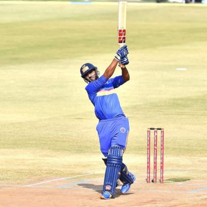 6, 6, 6, 6, 6, 6, 6, 6, 6, 6... 10 sixes, 12 fours, 119 in 37 balls ...