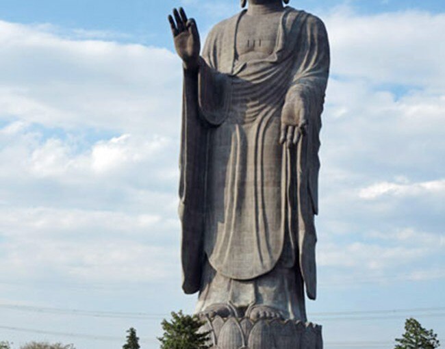 Ushiku Daibutsu Tsukuba, Japan is 393 feet tall