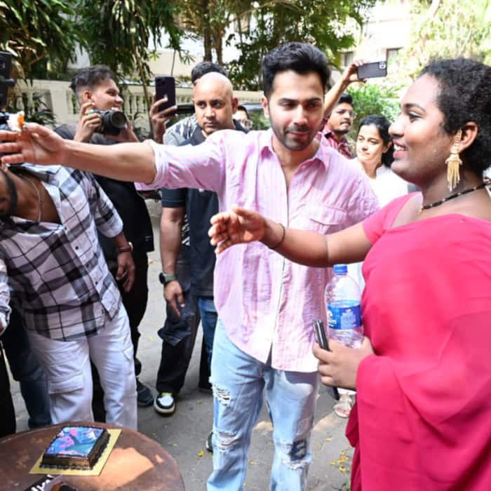 Varun Dhawan Celebrates 37th Birthday with Fans Outside His House