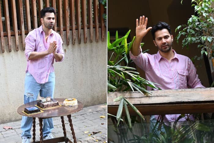 Varun Dhawan Celebrates 37th Birthday with Fans Outside His House