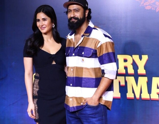 Vicky Kaushal gives a hug and kiss when he met wife Katrina Kaif