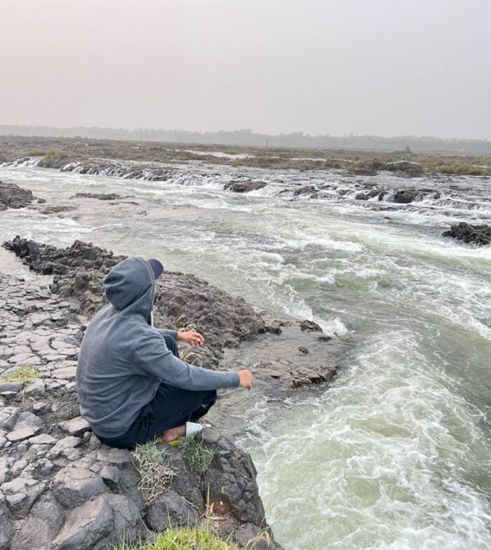 Sara Ali Khan Poses by River Narmada