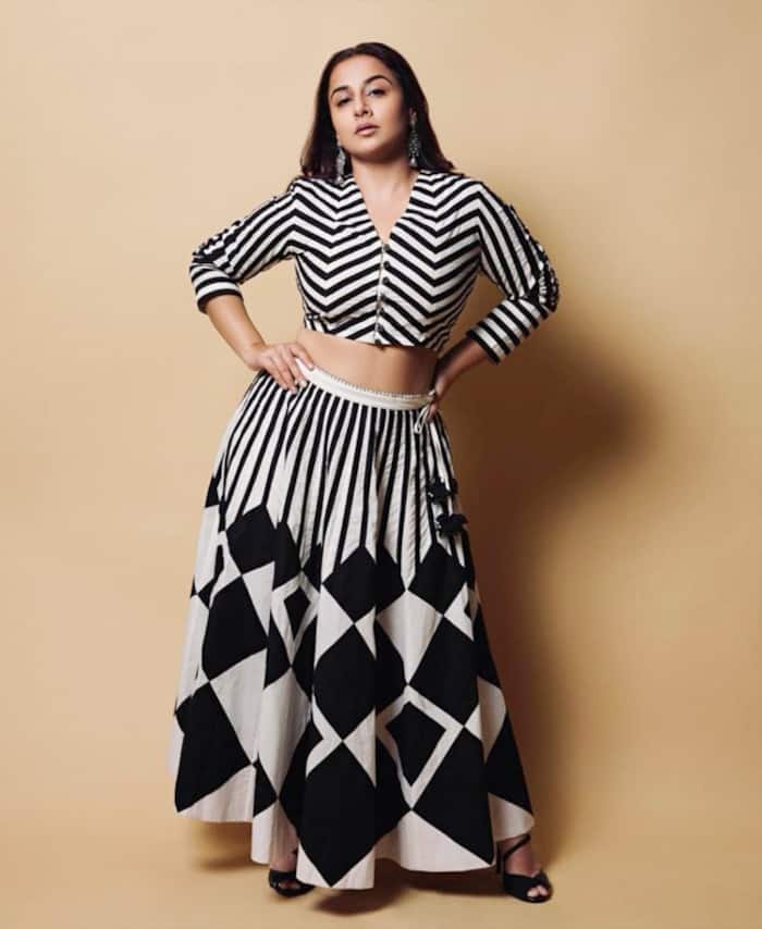 Vidya Balan Takes Fusion Fashion to Another Level in Her Black-And ...