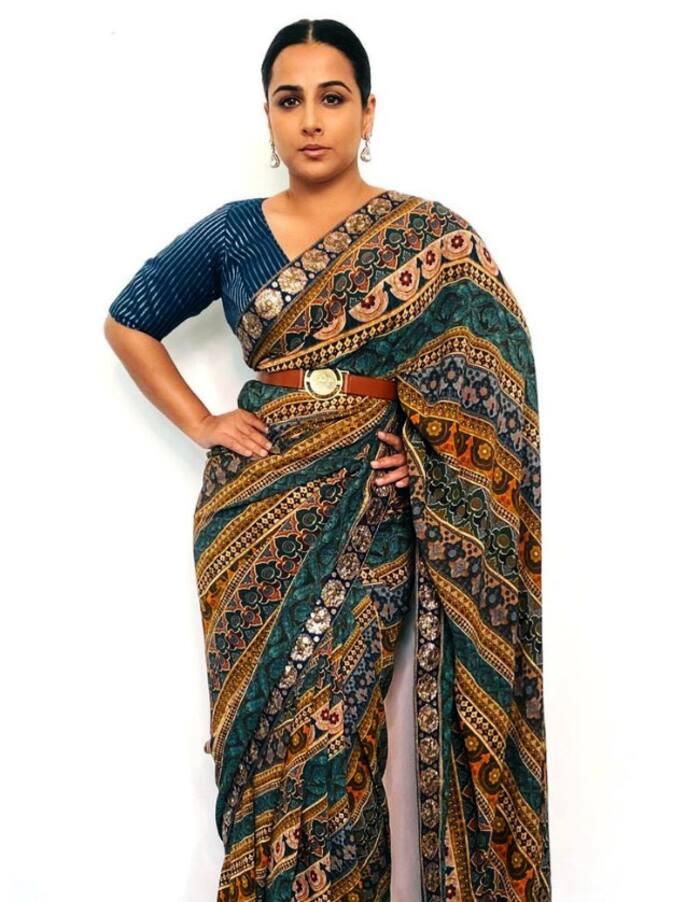 Vidya Balan saree style is always on point