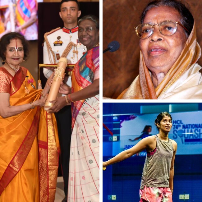 Vyjayanthimala to Joshna Chinappa, Inspiring Women Conferred With Padma ...