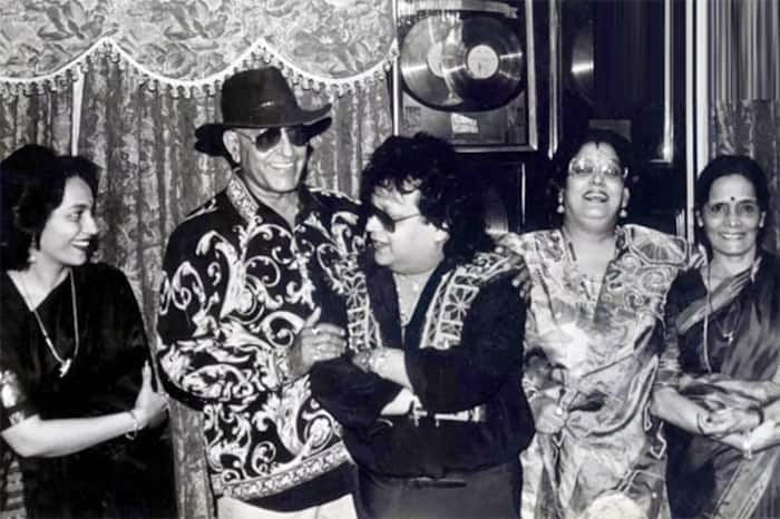 Bappi Lahiri with music legends Mohd Rafi and Kishore Kumar