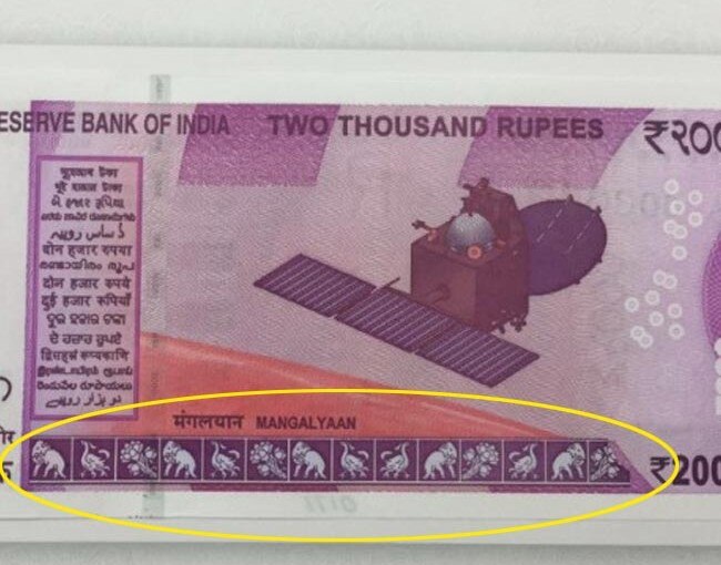 Wildlife showcased on backside of new 2000 rupees note